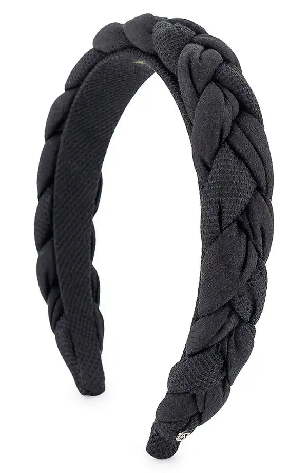 Alexandre De Paris Braided Headband - Black | Editorialist display picture 2