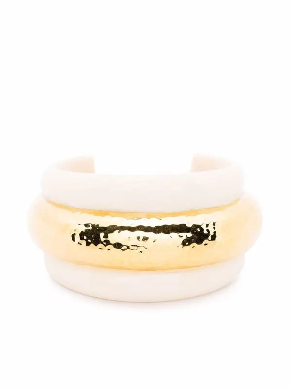 AURÉLIE BIDERMANN Nazca Hammered-effect Cuff