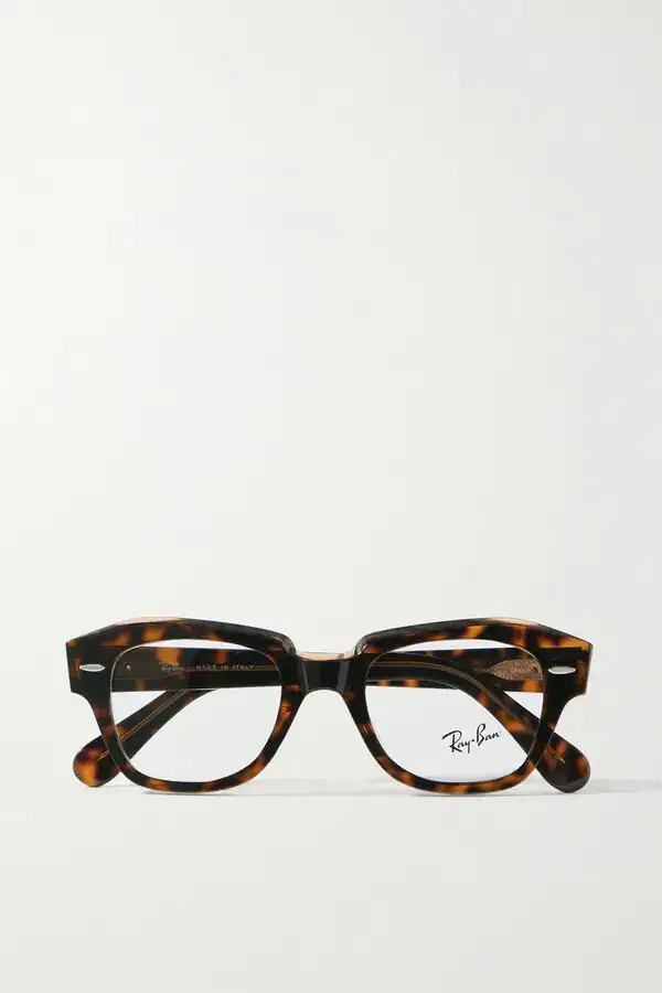 Ray-Ban State Street Square-Frame Acetate Optical Glasses ...
