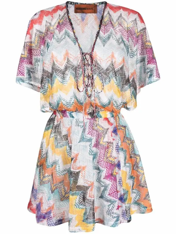 Missoni Cheron Knit Beach Dress - White | Editorialist