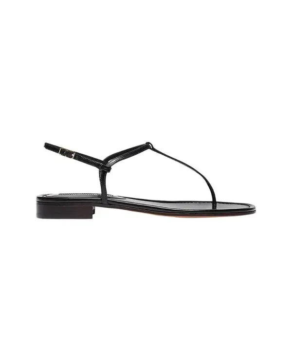 EMME PARSONS Cecilia Leather Thong Sandals - Orzo Calfskin