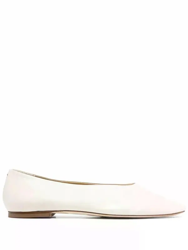 AeydĒ Round-toe Ballerina Flats - Neutrals