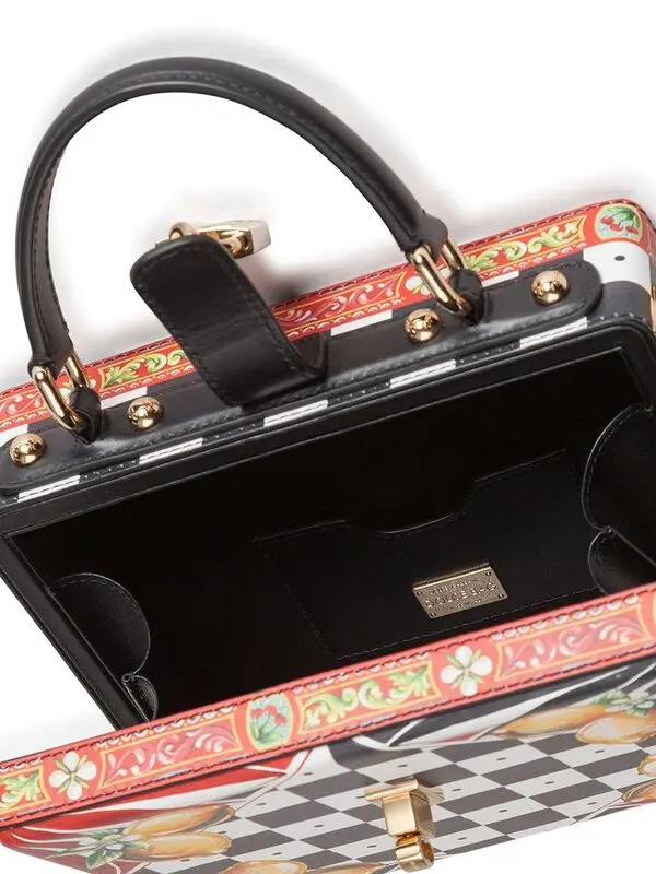 Dolce & Gabbana Dolce Box Carretto-print Top-handle Bag