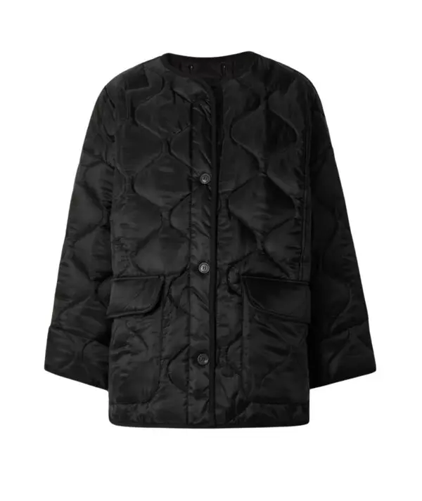 THE FRANKIE SHOP Quilted Ripstop Jacket - Black