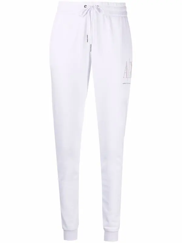 Armani Exchange Embellished-logo Sweatpants