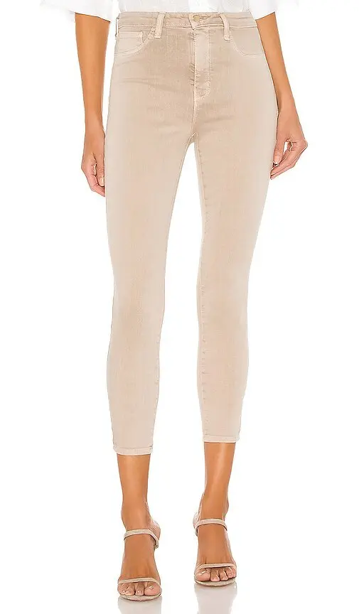 L'Agence Margot High Rise Skinny Jeans - Biscuit