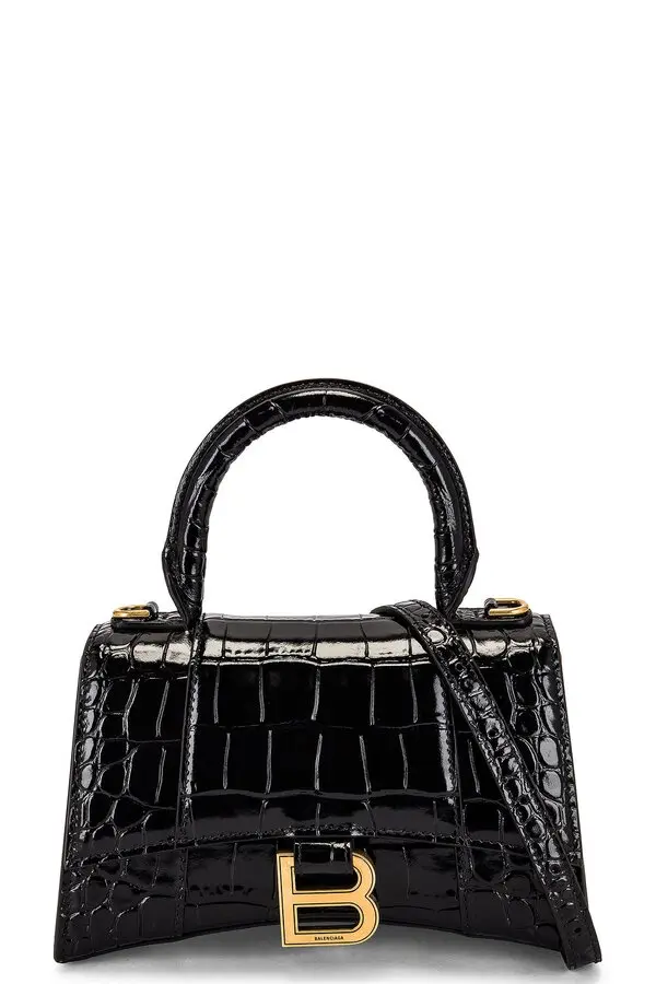 Balenciaga Xs Hourglass Top Handle Bag