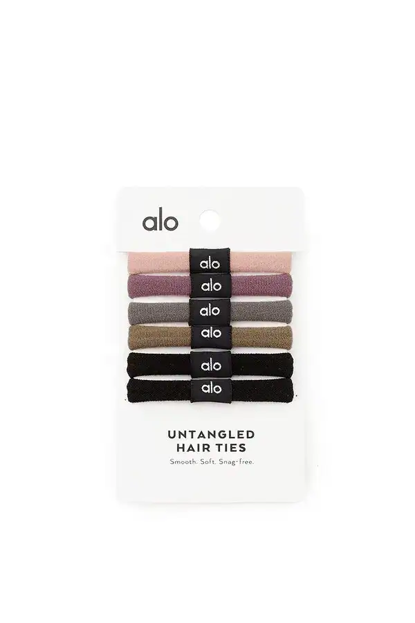 ??Alo Yoga Hair Ties?? Love Knots Tie Scrunchie - White | ALO main image 2