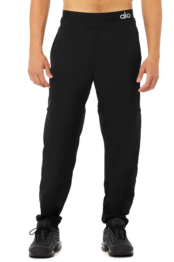 alo パンツ　 ブラック XS Alo Yoga Accolade Sweatpants Mens XS Black Baggy Active Athleisure