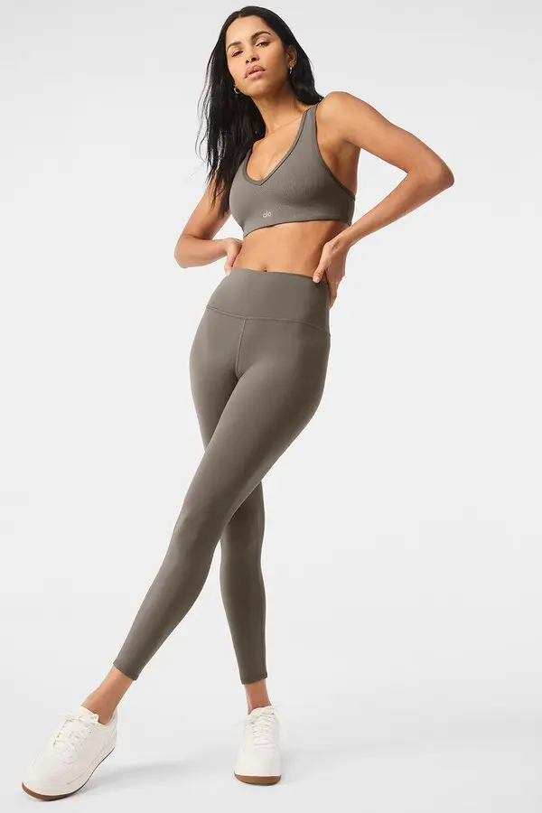 Alo Yoga Red Hot High-waist Airlift Legging - Olive Tree