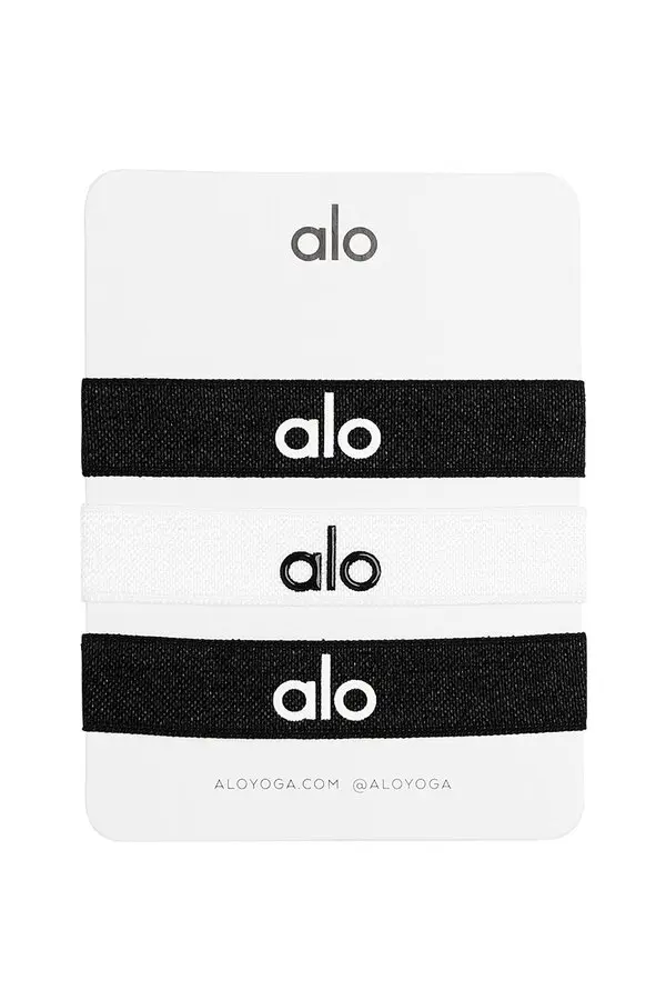 Alo Yoga Alo Hair Tie - Black/White | Editorialist