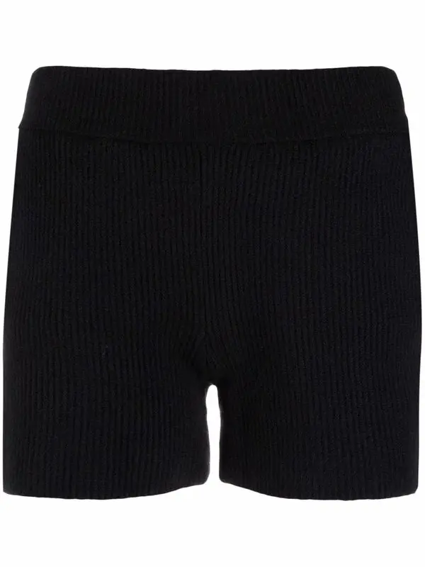 Helmut Lang Rib-knit Thigh-length Shorts