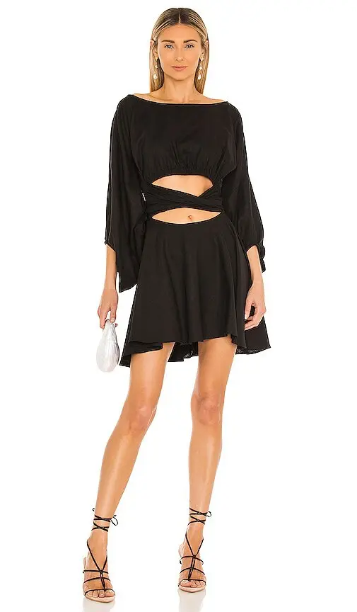 Just Bee Queen Colette Mini Dress In Black - 84% Off | Editorialist
