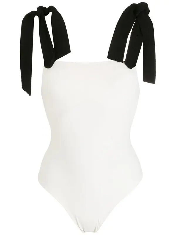 CLUBE BOSSA Lavello Two-tone Swimsuit - White