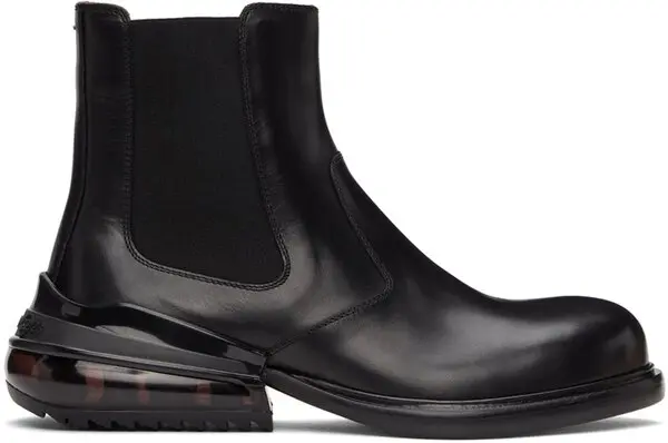 Maison Margiela Black Airbag Heel Chelsea Boots In H8206 Black 