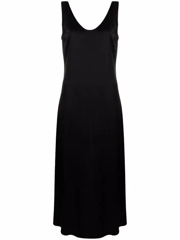 Filippa K Jocelyn Satin Slip Dress In Black - 20% Off | Editorialist