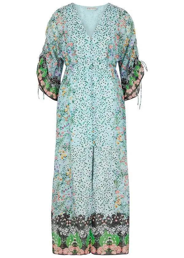 alice and olivia midi dresses sale Alice + Olivia Edie Corset Button Down Midi Dress, Size 8