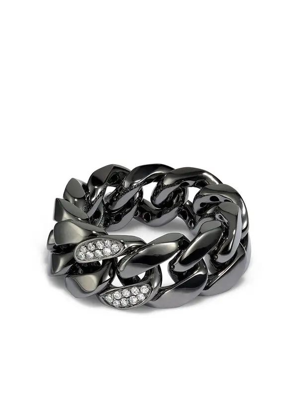 Shay 18kt Gold Diamond Chain Ring