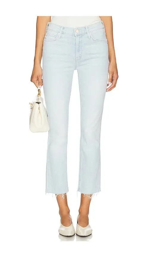MOTHER The Mid Rise Dazzler Crop Fray Jeans - Ahead Of It's Time