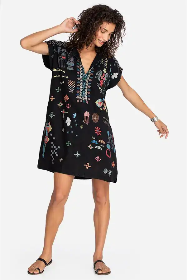 chinese dress ladies Amazon.com: Johnny Was Lemona Dress (Lined) Black SM: Clothing, Shoes &  Jewelry