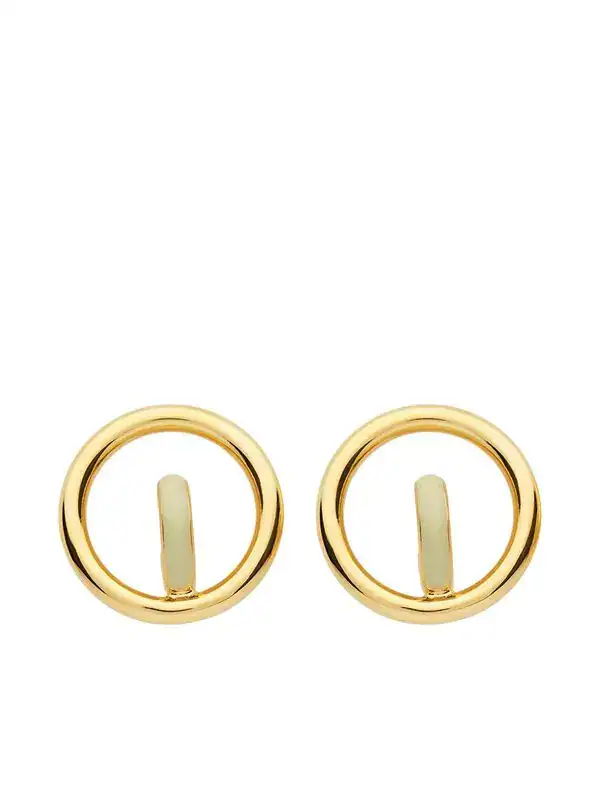 Charlotte Chesnais Saturn Blow Earrings Gold Editorialist