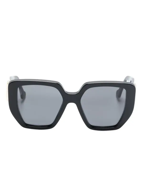 Gucci Double G Oversized Sunglasses - Black
