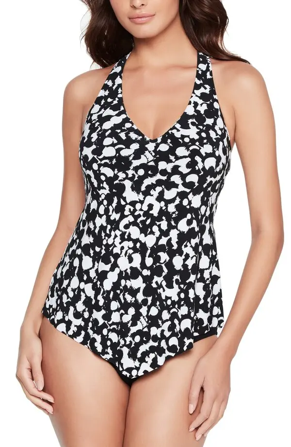 Magicsuit Hot Spot Taylor Tankini Top Black/ White Editorialist