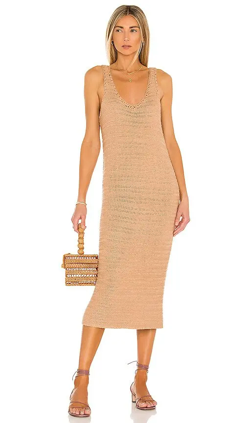 House Of Harlow 1960 X Sofia Richie Rowan Crochet Dress In Neutral In  Candied Ginger - 37% Off | Editorialist
