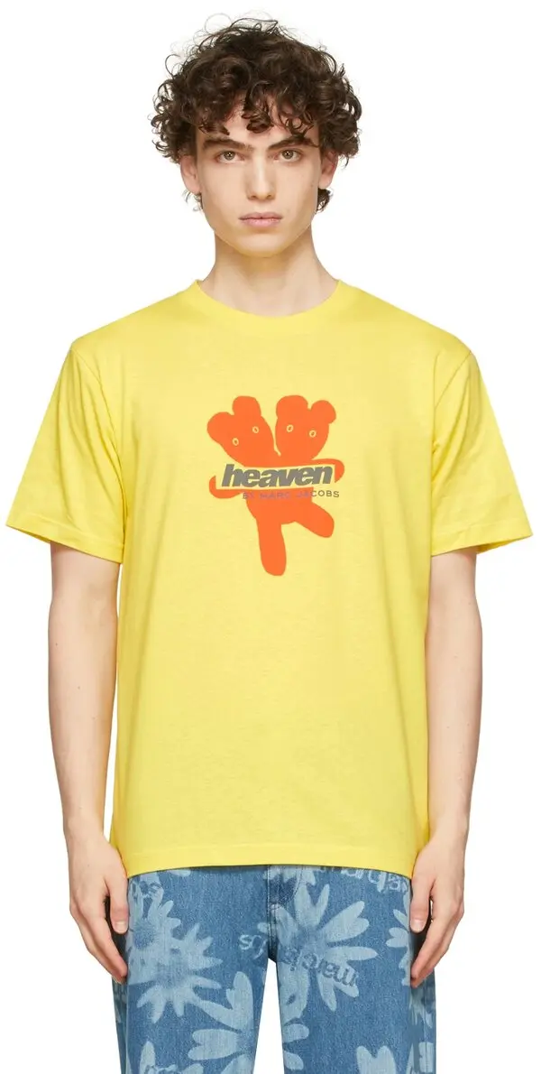 Marc Jacobs Heaven Logo T-Shirt - Yellow | Editorialist 