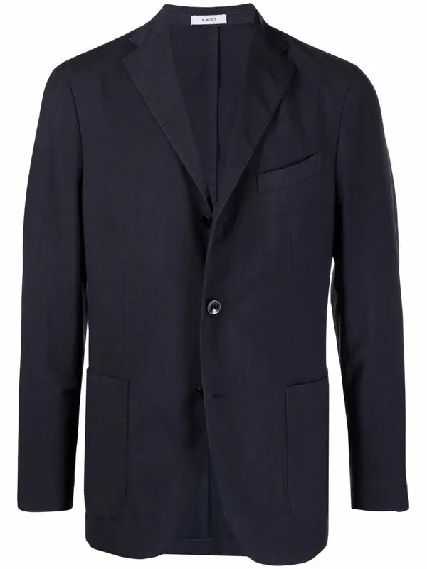 Boglioli Single-breasted Blazer - Blue