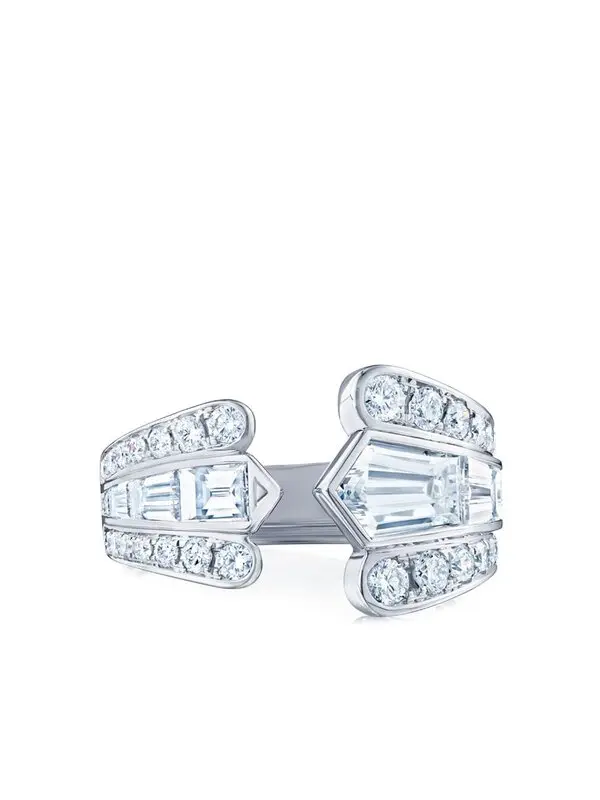 Kwiat 18kt White Gold Diamond Cascade Open Ring