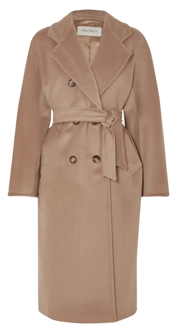 Max Mara Madame 101801 Icon Double-breasted Coat - Brown