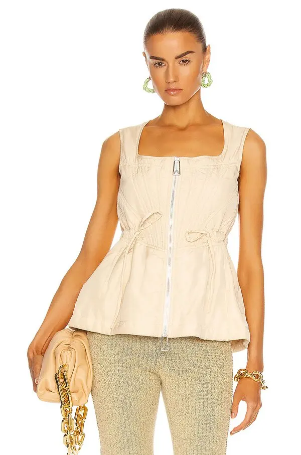 Bottega Veneta Washed Fluid Parachute Top