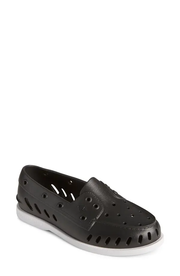 Sperry Float Slip-on Boat Shoe - Black | Editorialist