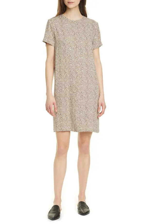jenni kayne leopard t shirt dress Jenni Kayne Print T-Shirt Dress - Leopard