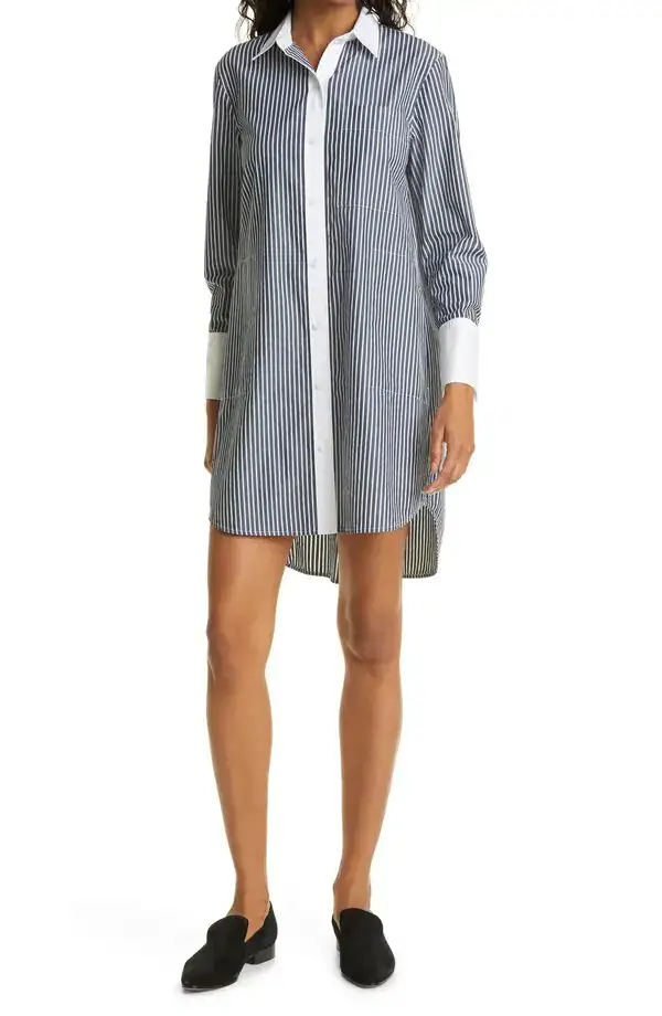 knee length dresses for ladies Club Monaco Silk Dress Long Sleeved Purple Size 0 – La Style Inspo main image 1