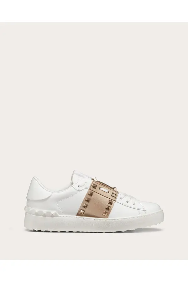 Valentino Garavani Rockstud Untitled Sneaker In Calfskin Leather