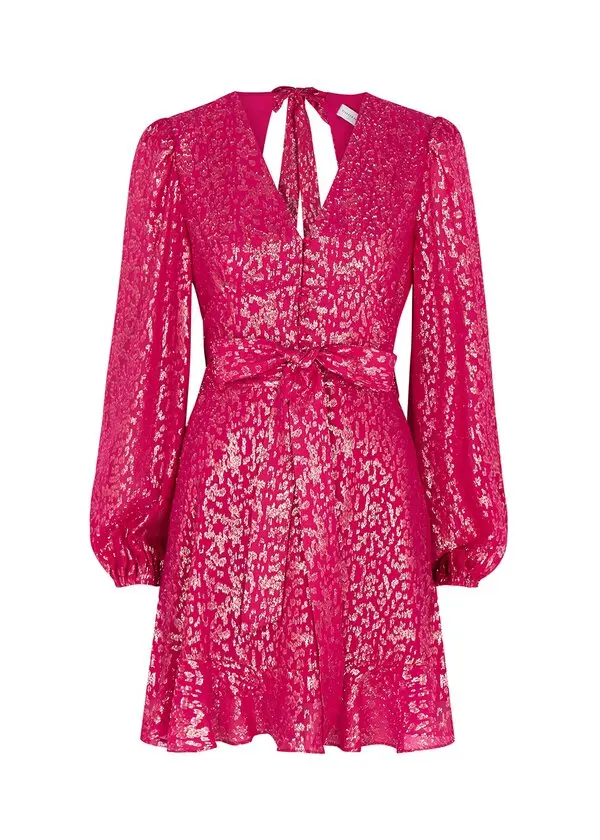 Rebecca Vallance Valencia Fuchsia Fil Coup Mini Dress In Pink - 34% Off |  Editorialist