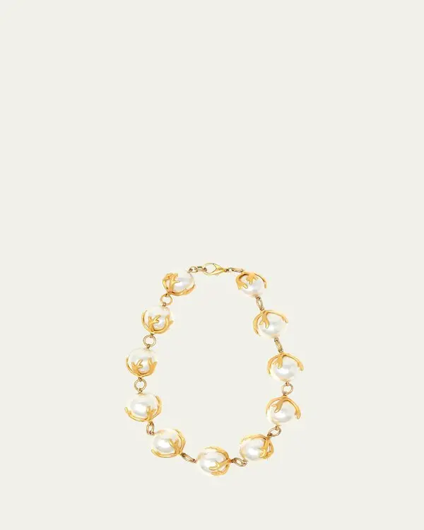 BEN-AMUN Pearly Bead Link Necklace