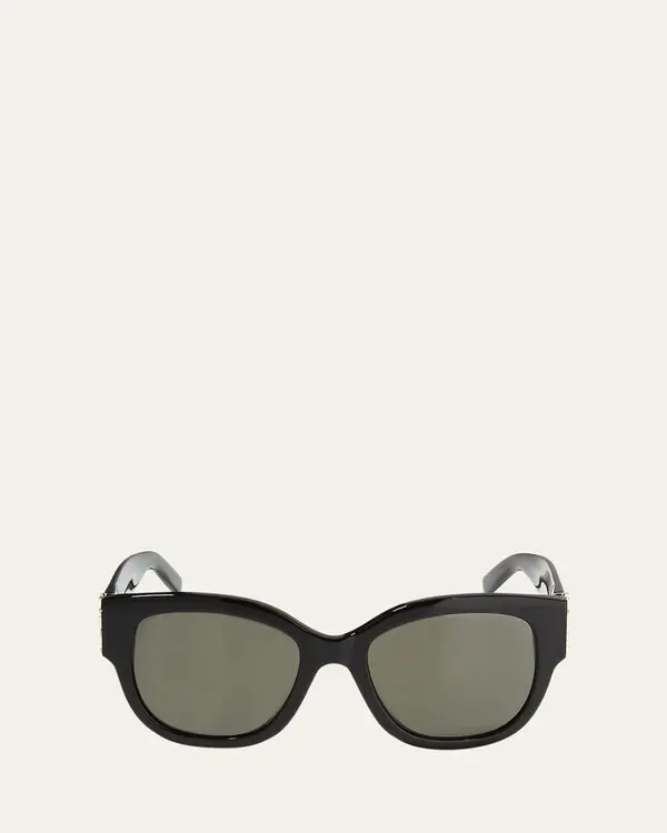 Saint Laurent Oversized Cat-eye Sunglasses - Shiny Black