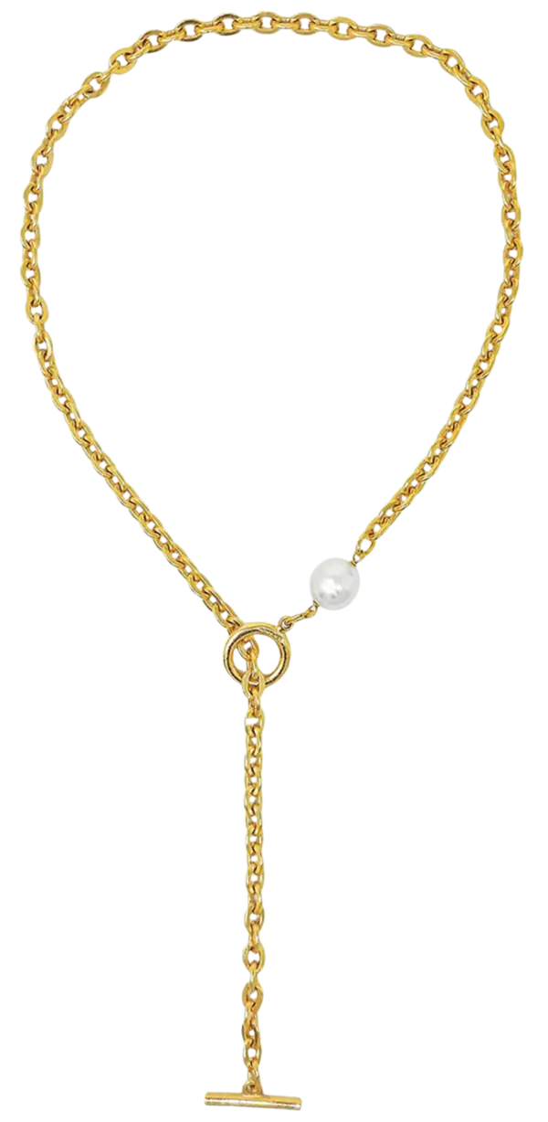 BEN-AMUN Chain Necklace With Pearl