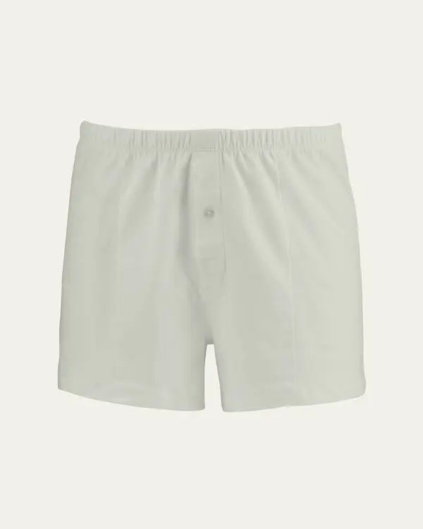 Hanro Sporty Mercerized Cotton Boxers - Black