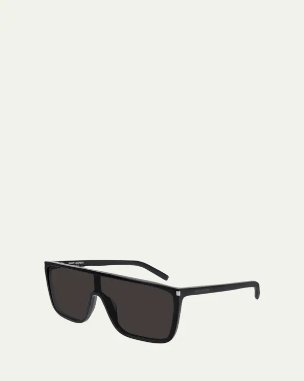 Saint Laurent Flat-top Shield Sunglasses