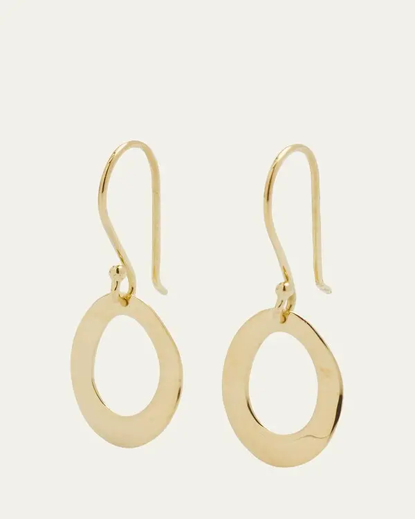 Ippolita Mini Wavy Oval Drop Earrings - Gold