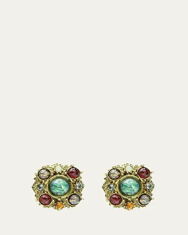 BEN-AMUN Round Clip-on Earrings