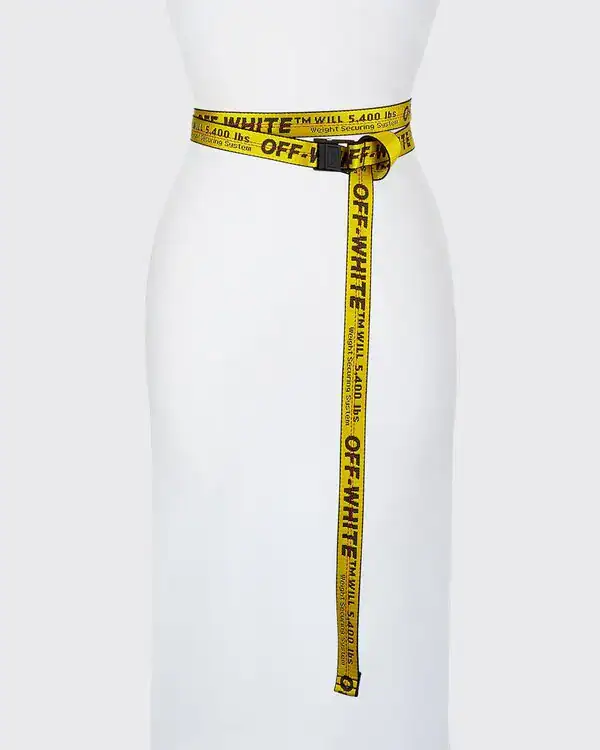国内正規品 納品書あり】OFF WHITE INDUSTRIAL BELT YELLOW オフ