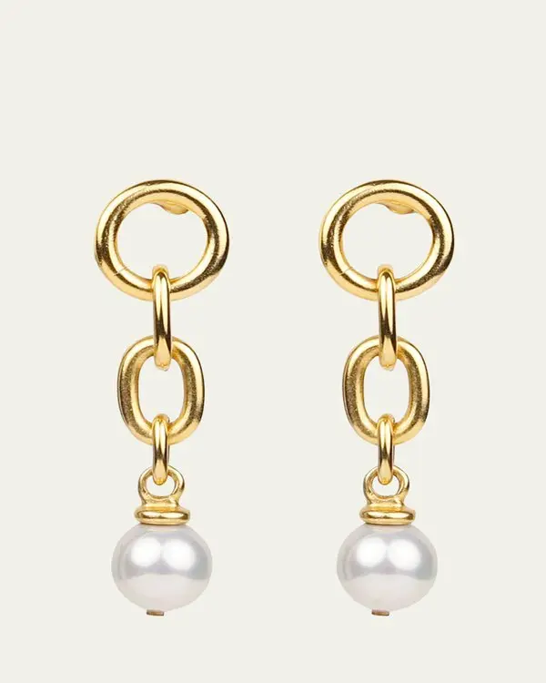 BEN-AMUN Pearly Drop Earrings