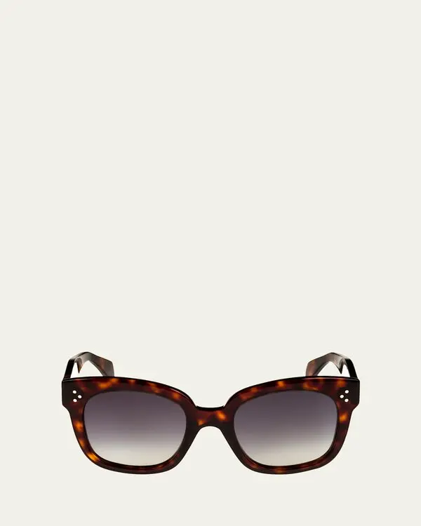 Celine Square Acetate Sunglasses - Brown Pattern