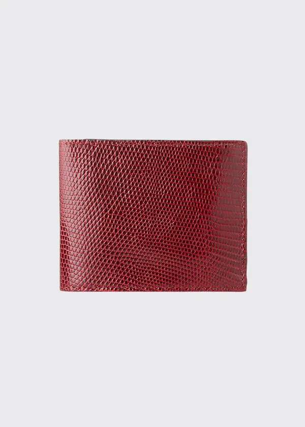 ABAS Slim Lizard Bifold Wallet - Dark Chocolate | Editorialist