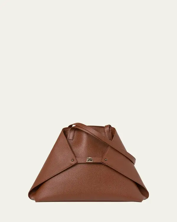 Akris Ai Cervo Medium Shoulder Tote Bag - Caramel